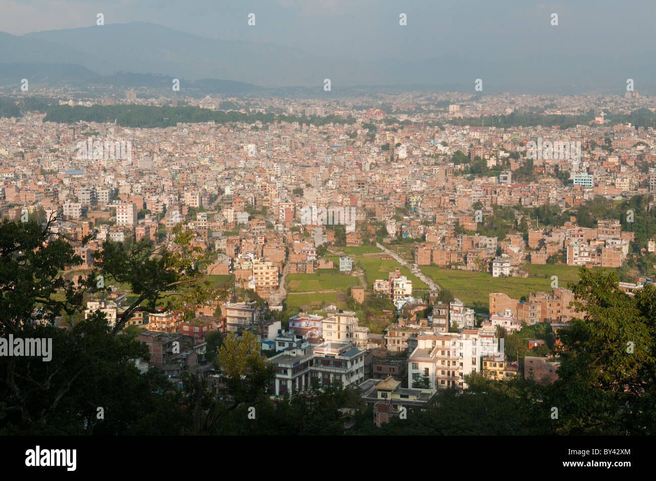 aerial view of Kathmandu, Nepal Stock Photo - Alamy