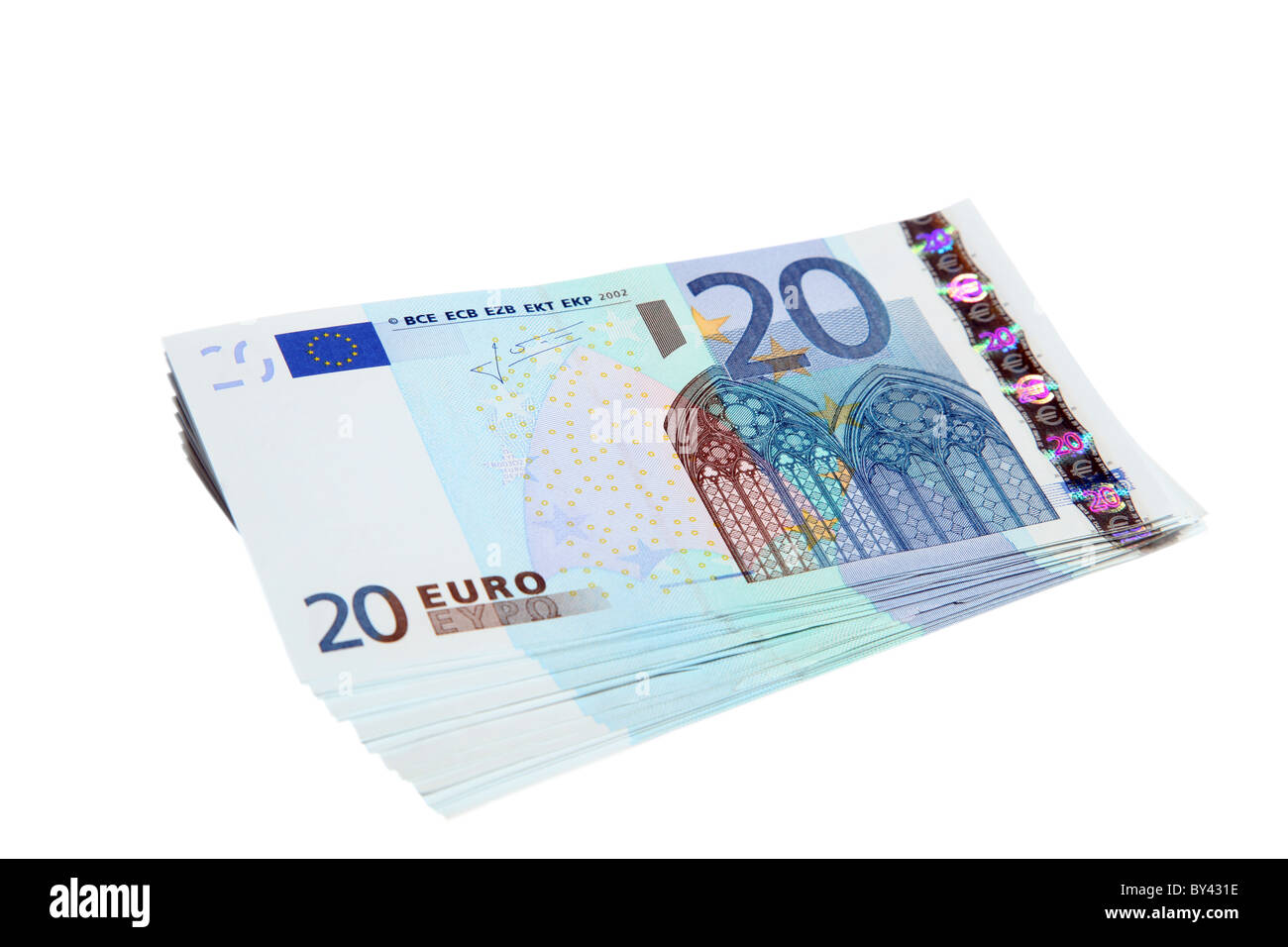 Twenty Euro notes fanned out Stock Photo - Alamy