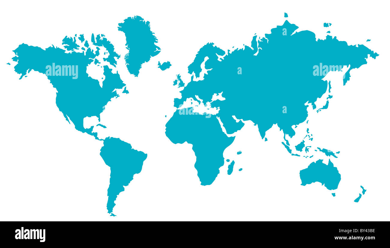 Illustration of the world. World map Stock Photo - Alamy