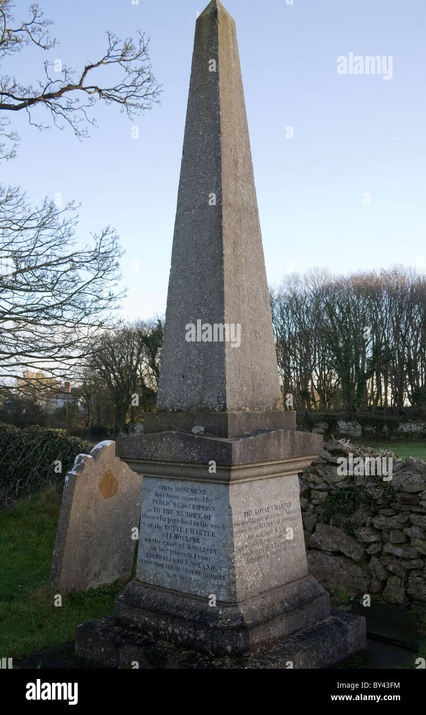 Llanallgo Isle of Anglesey North Wales Royal Charter Obelisk Memorial ...