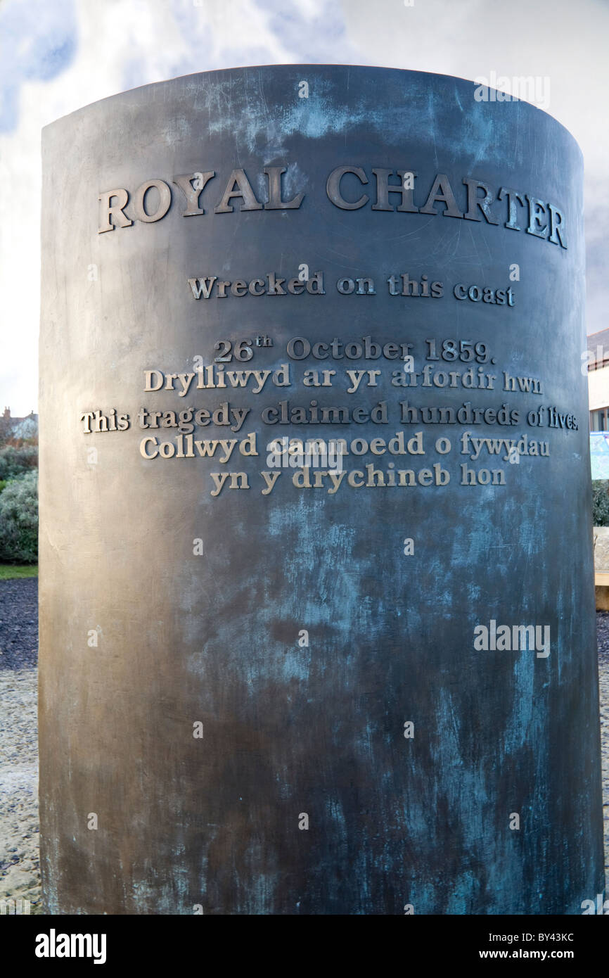 Moelfre Isle of Anglesey Royal Charter shipwreck disaster commemorative ...