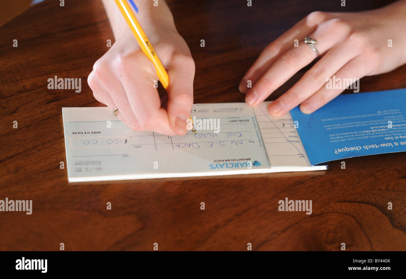 Cheque Book Uk High Resolution Stock Photography and Images - Alamy