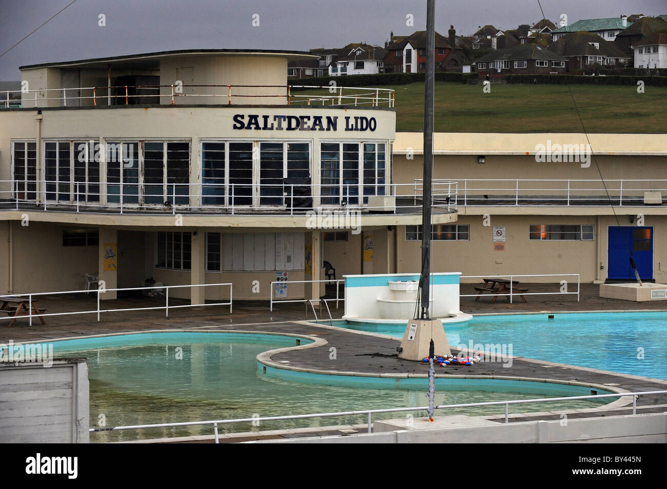 Saltdean Lido, an art deco design built in 1937 and at the centre of a ...