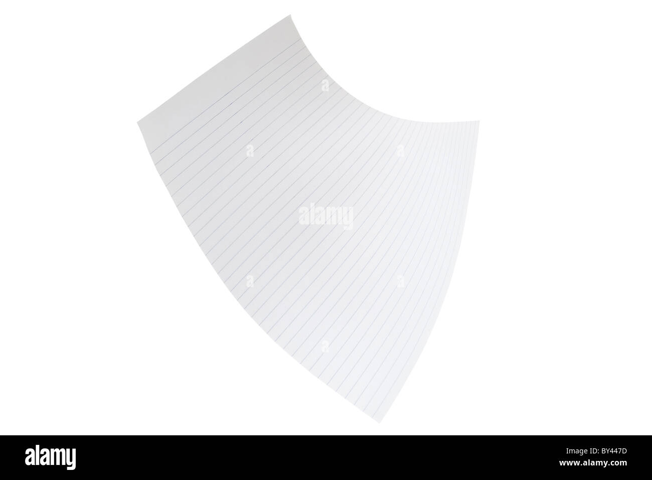 Flying paper with white background Stock Photo - Alamy