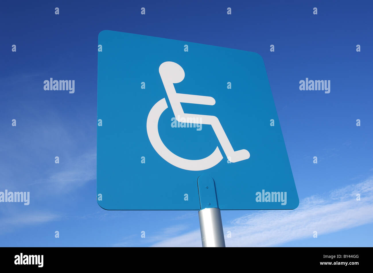 Blue badge wheelchair symbol disabled hi-res stock photography and ...