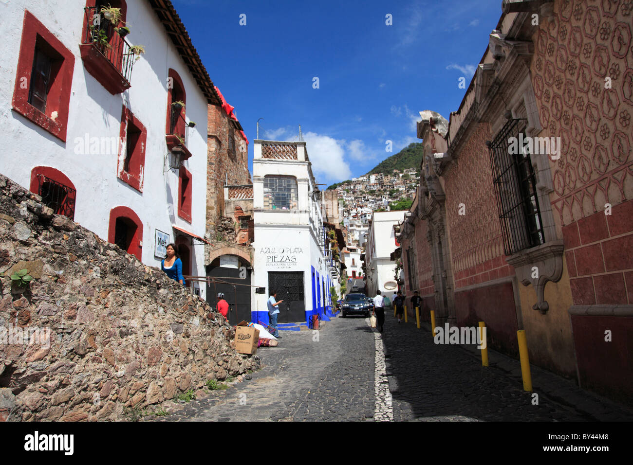 Taxco, colonial town well known for its silver markets, Guerrero State ...