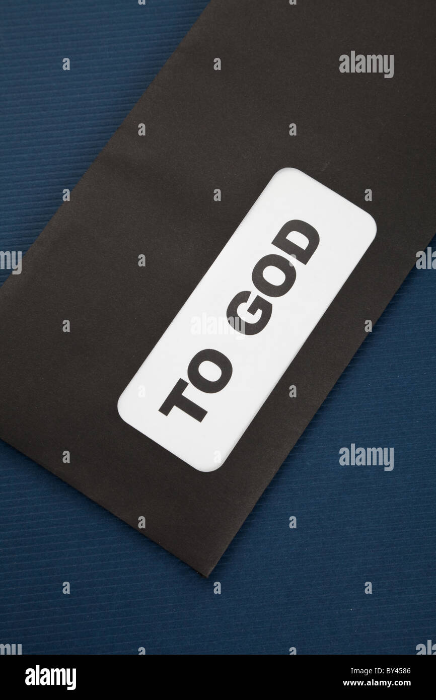 Mail to God, concept of religion, belief Stock Photo - Alamy