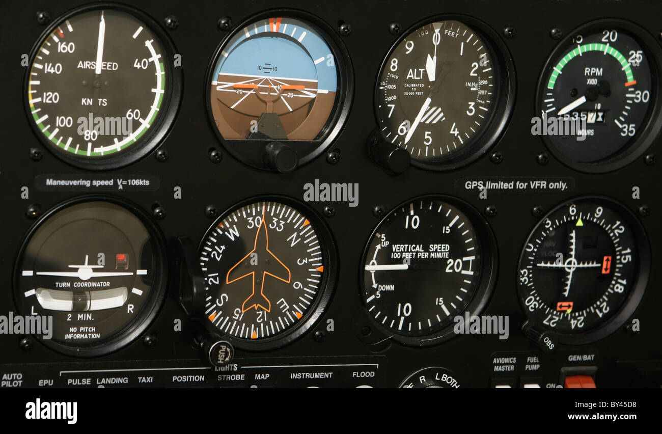 Cockpit Control Panel Stock Photo - Alamy