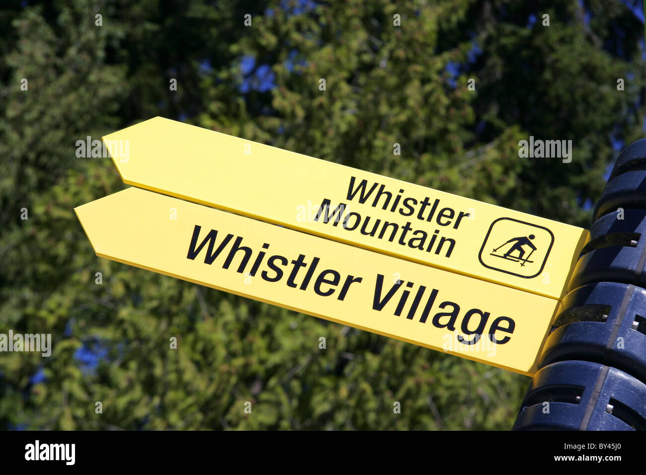 Canada british columbia whistler sign hi-res stock photography and ...