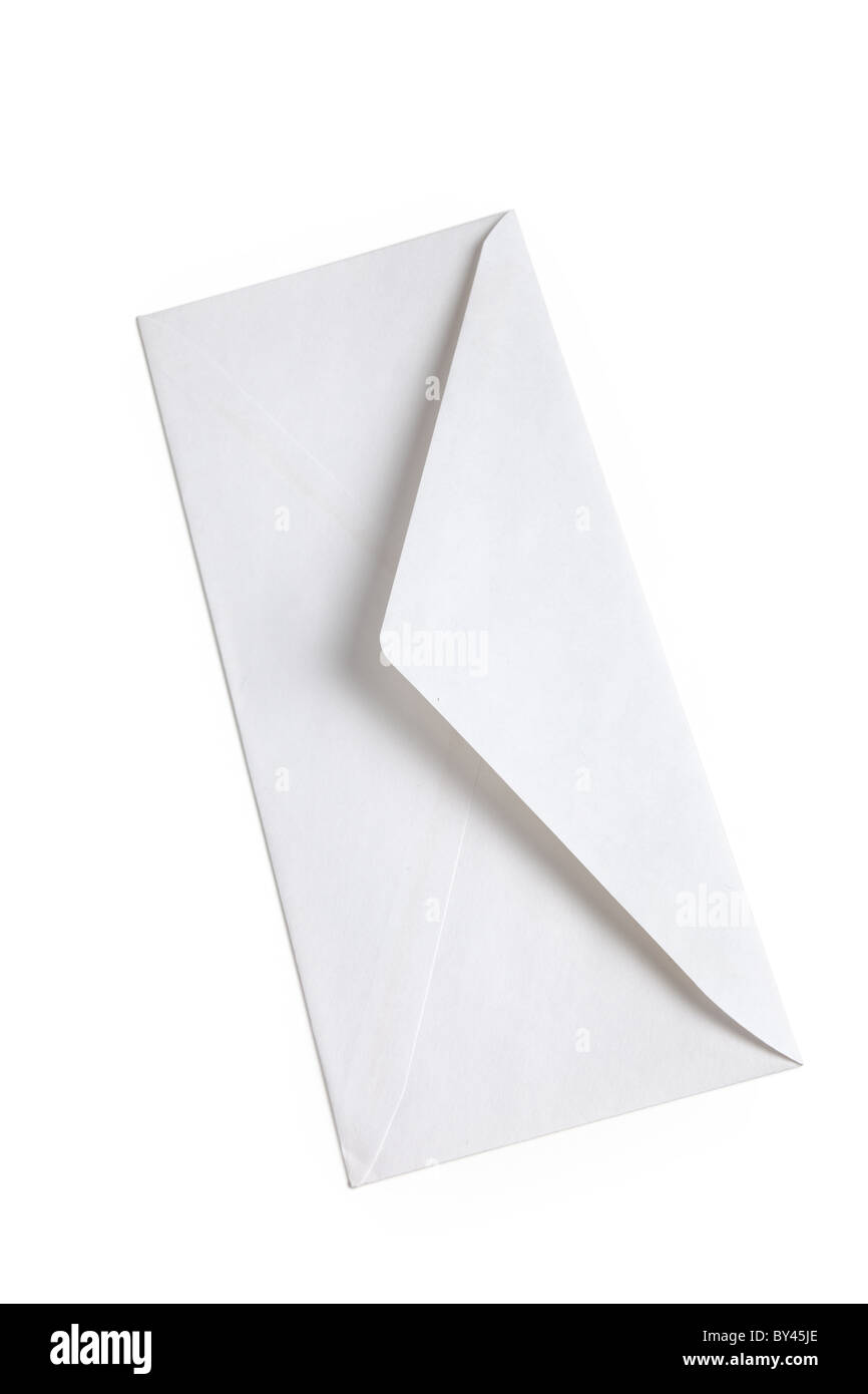 White Envelope with white background Stock Photo - Alamy