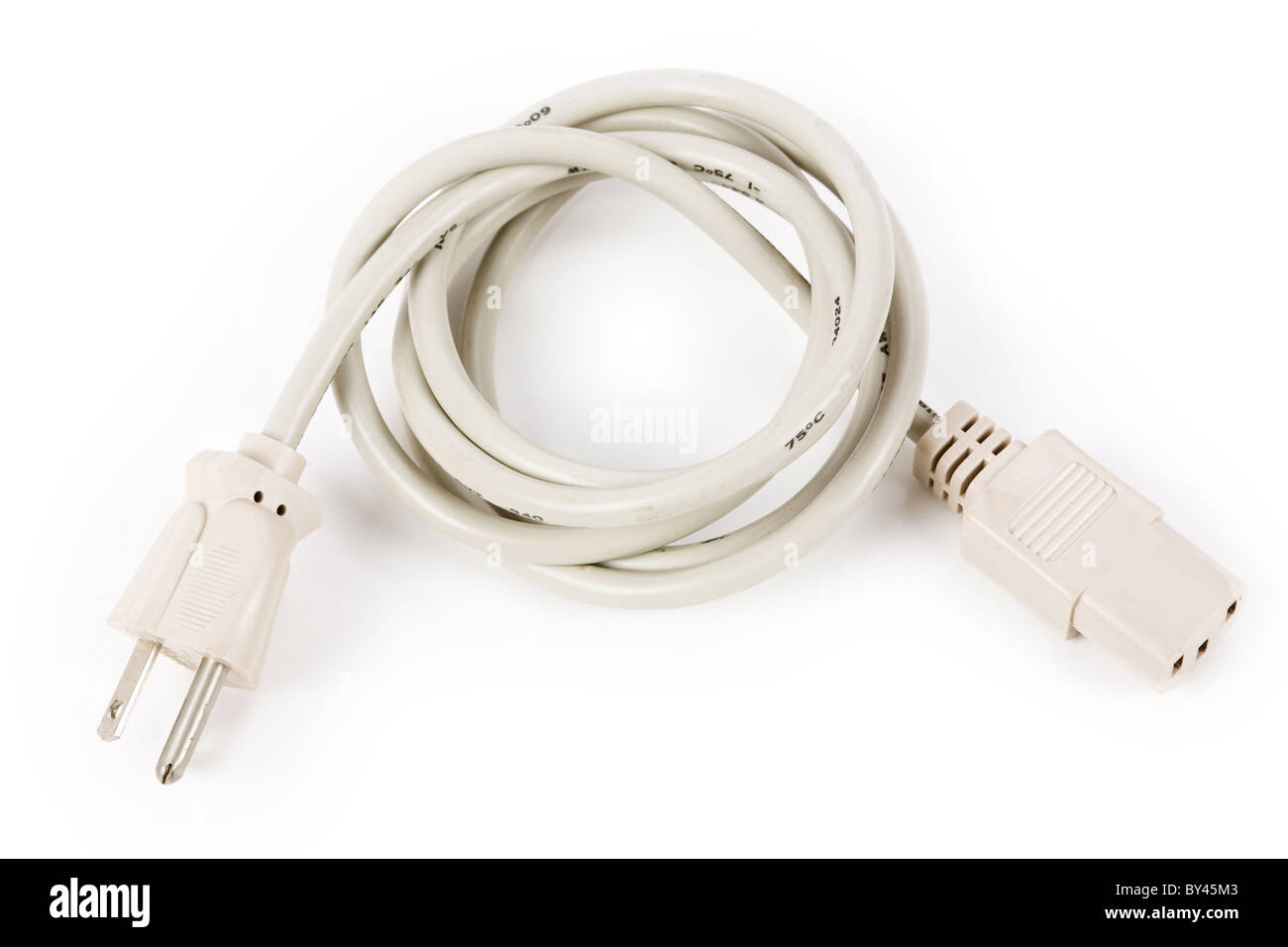 Power white cable plug hi-res stock photography and images - Alamy