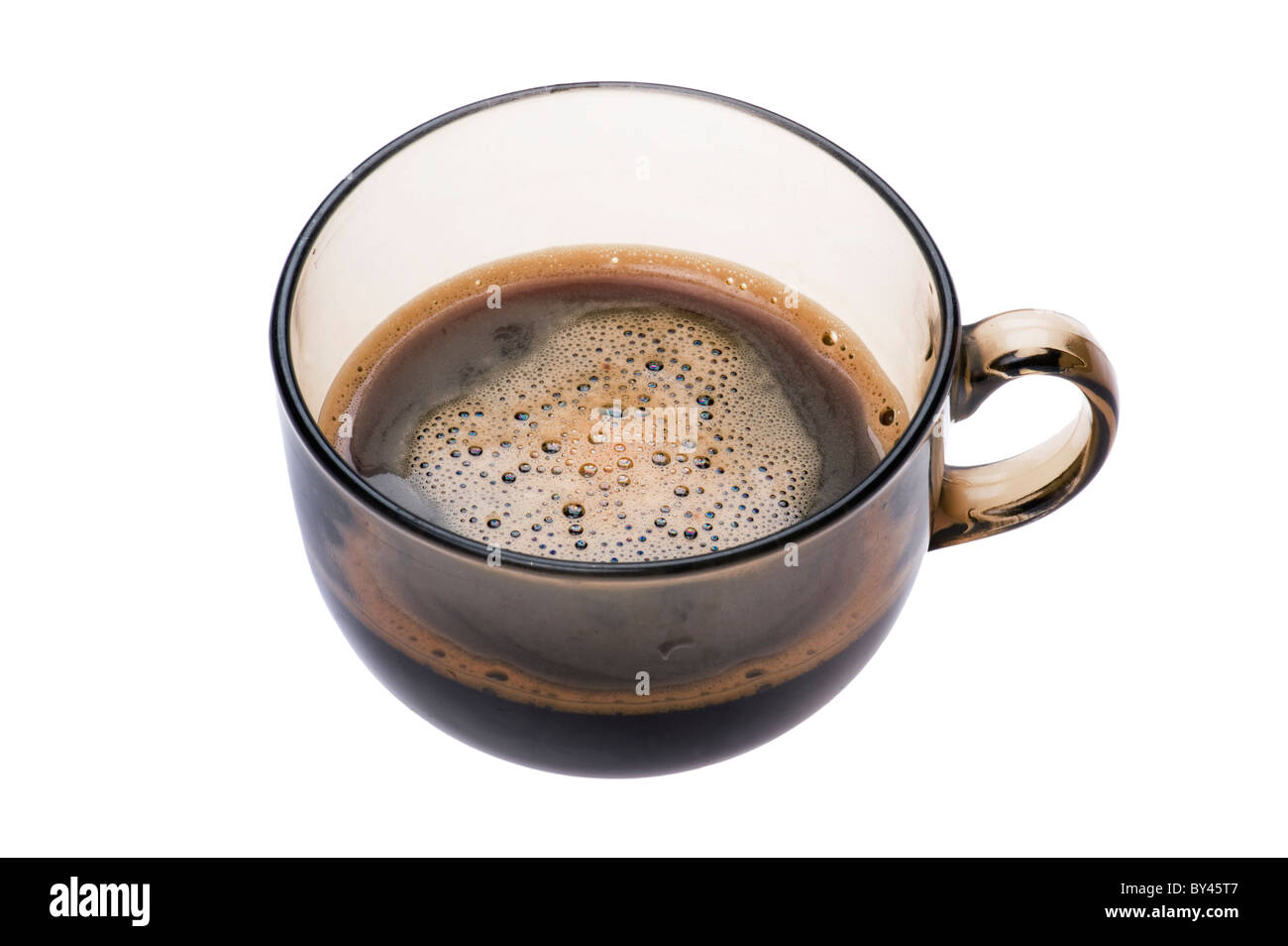 object on white - big cup coffee Stock Photo - Alamy