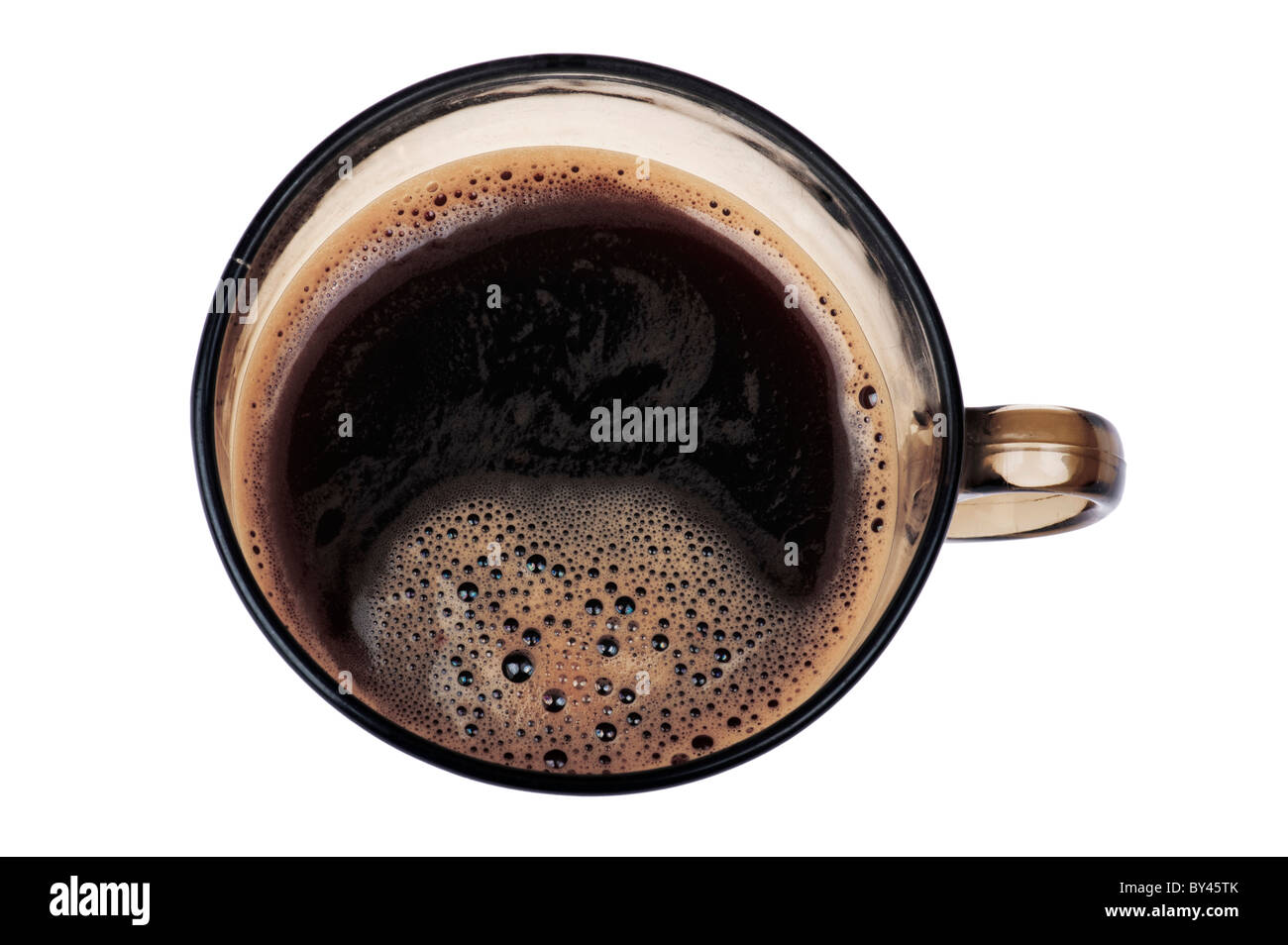 object on white - big cup coffee Stock Photo - Alamy