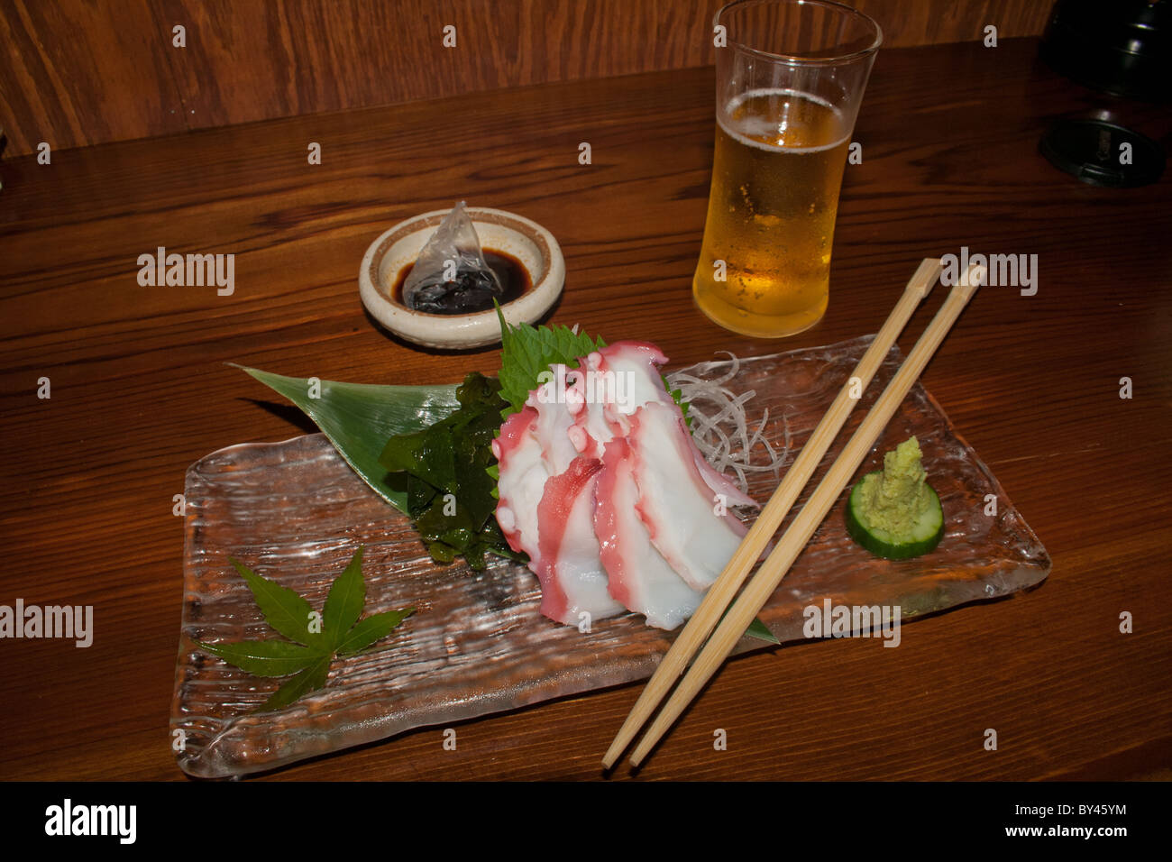 Octopus sashimi lunch in Kyoto Stock Photo - Alamy