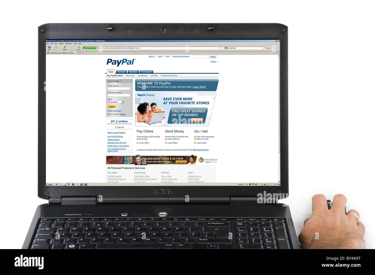 The PayPal USA website Stock Photo - Alamy