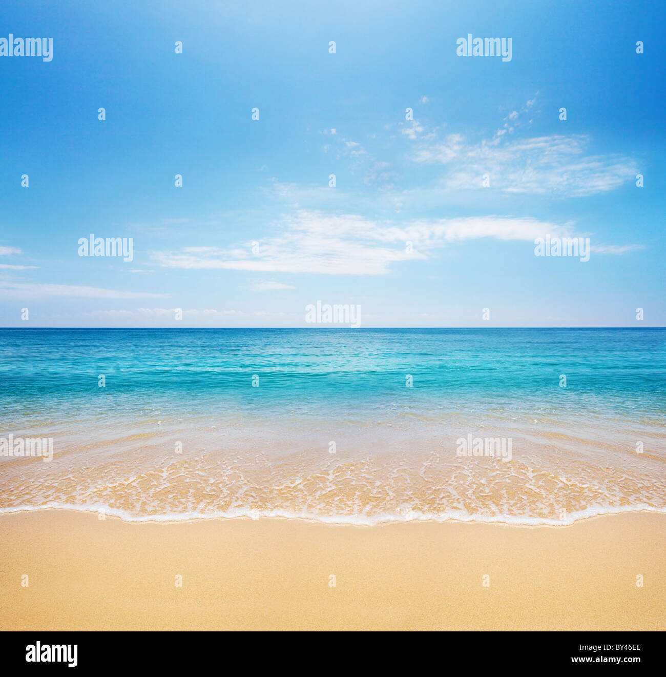 Beach and sea Stock Photo - Alamy