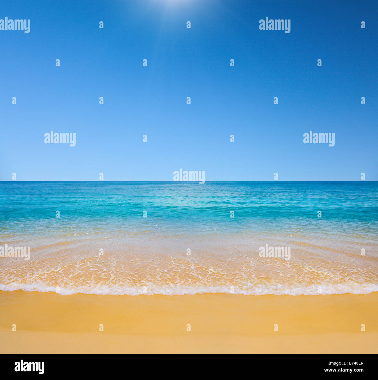 Beach and sea Stock Photo - Alamy