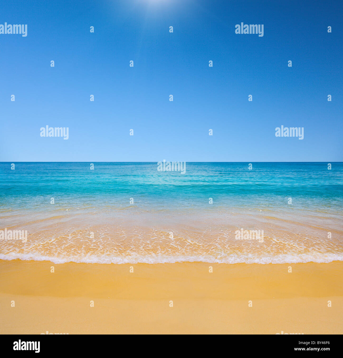 Beach and sea Stock Photo - Alamy
