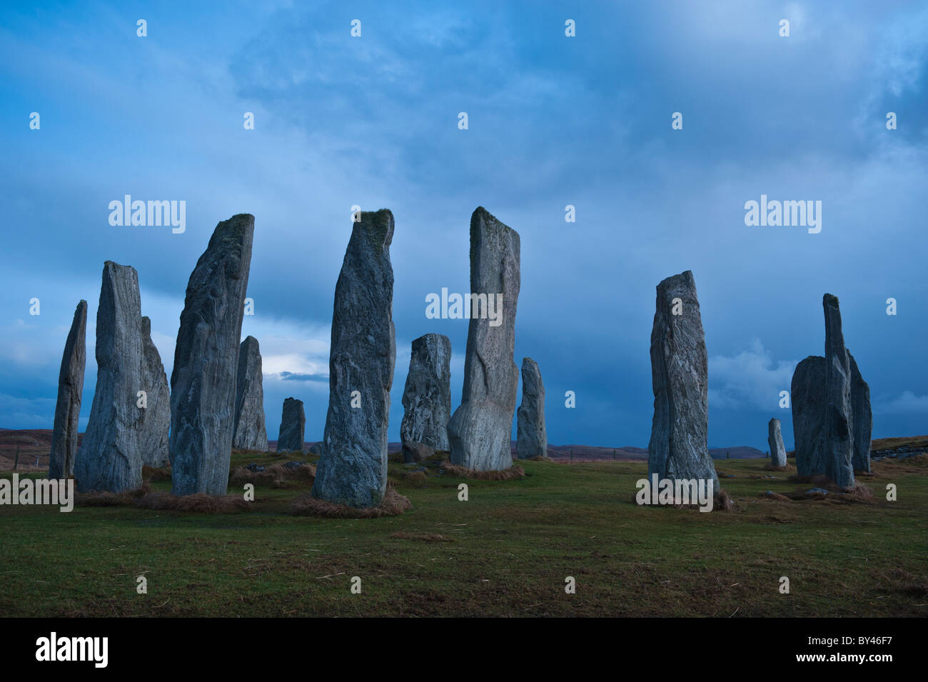Callanish standing stones, Isle of Lewis, Outer Hebrides, Scotland ...