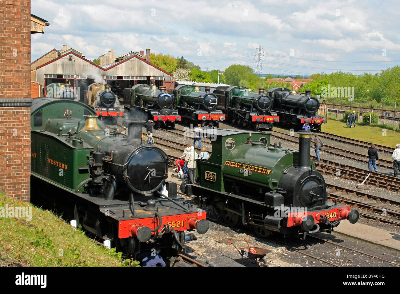 Didcot railway centre, Didcot, Oxfordshire, England, Western Europe ...