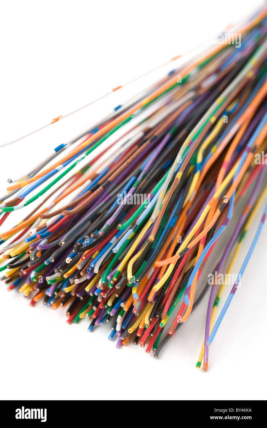 Colorful Cable, Concept of Communication, Data Line Stock Photo - Alamy