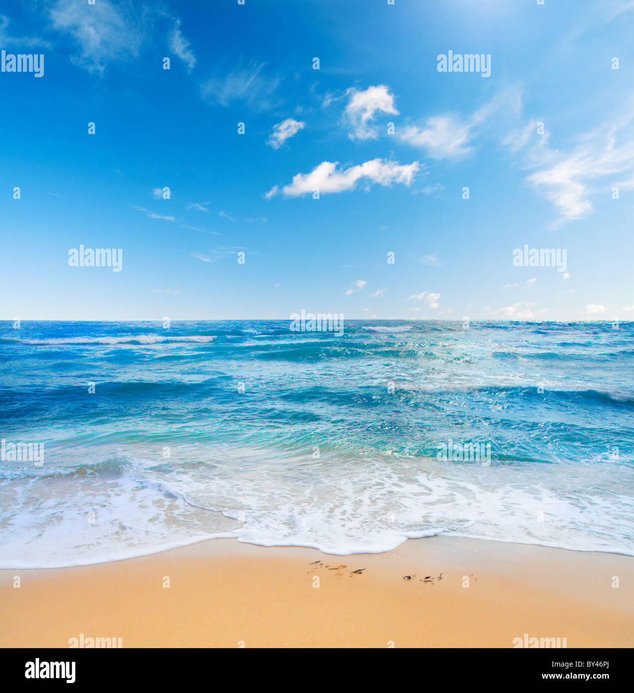 Beach and sea Stock Photo - Alamy