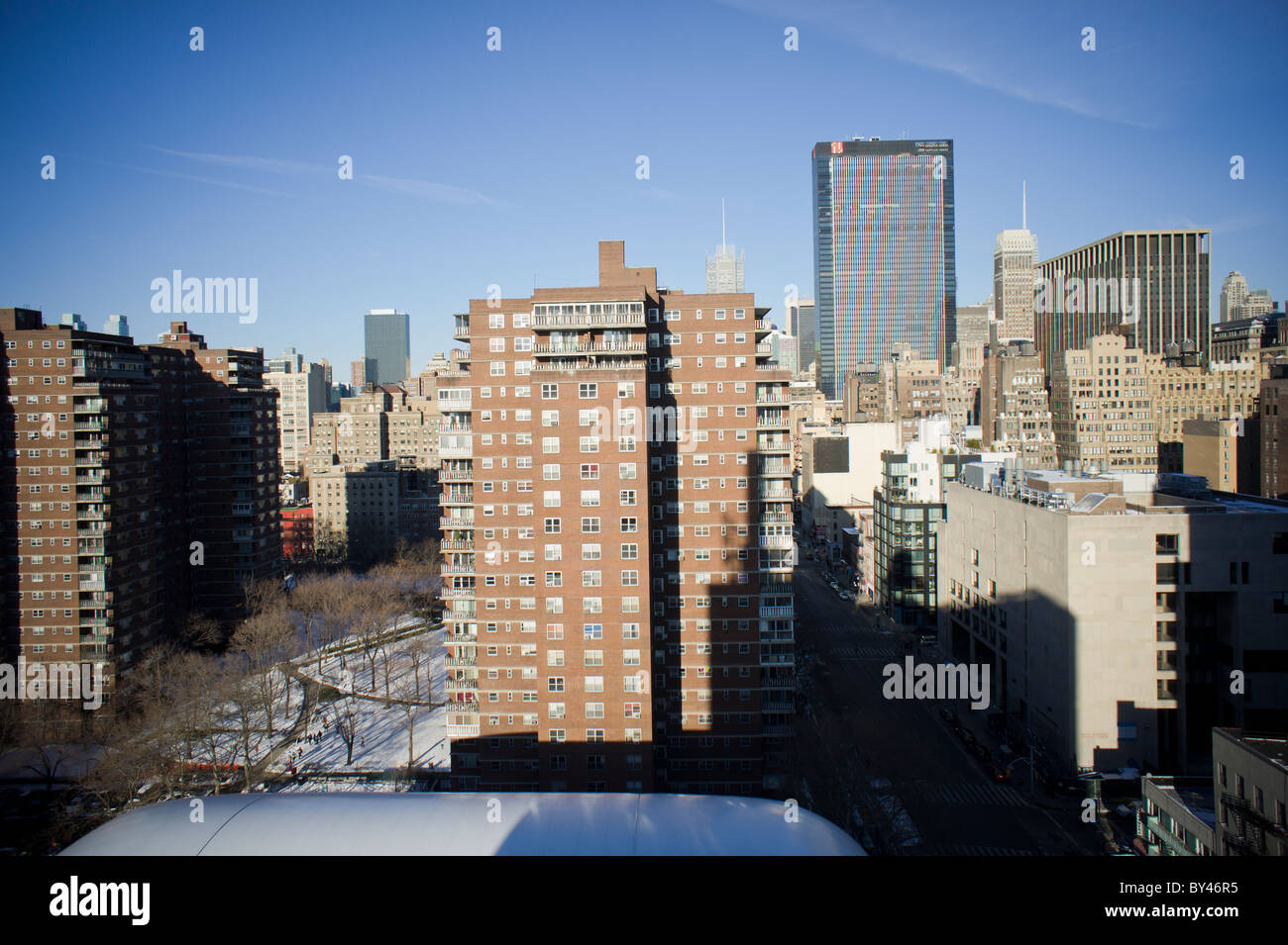 Several of the buildings comprising of the Penn South Housing ...
