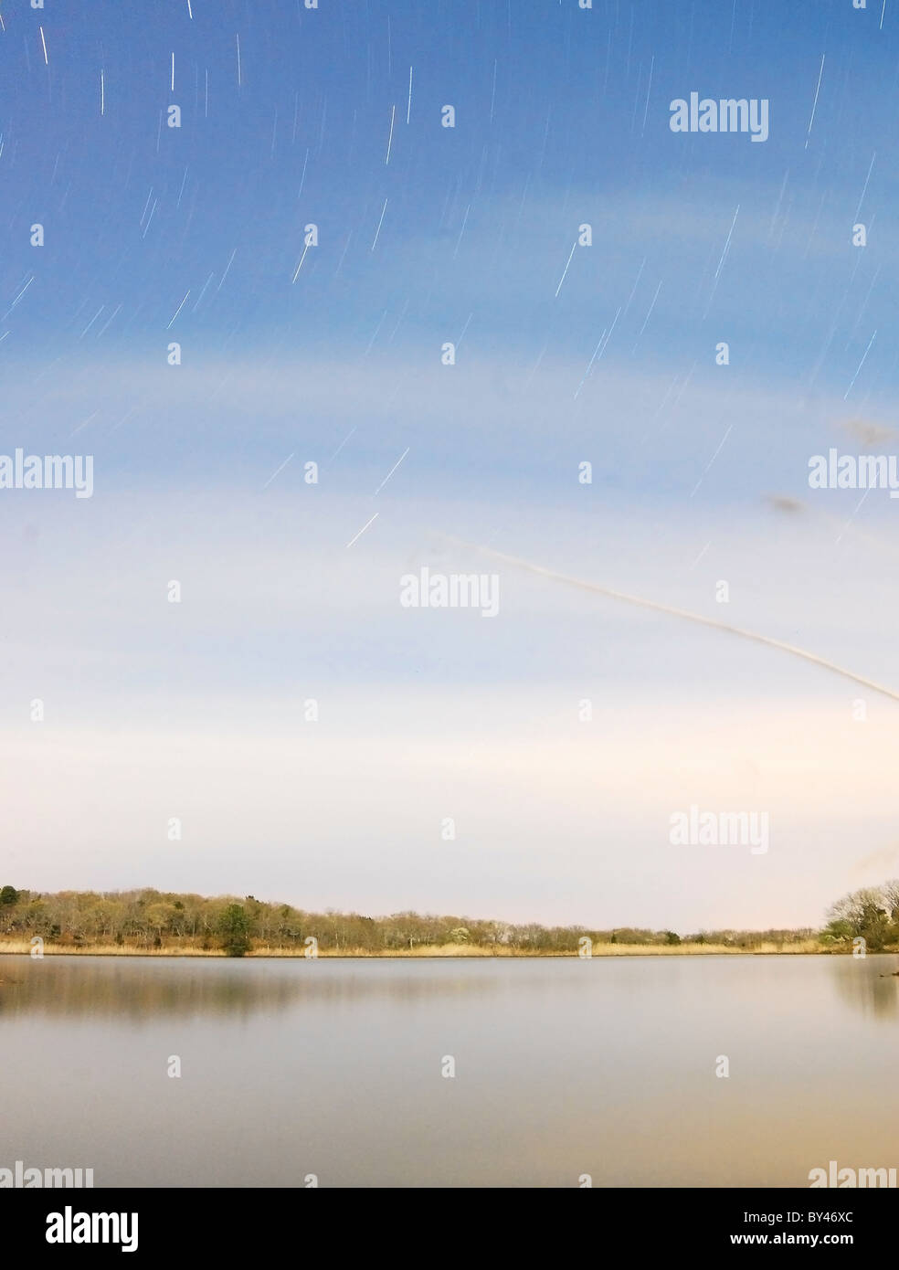 Looks like daytime, bu wait, are those stars Stock Photo - Alamy