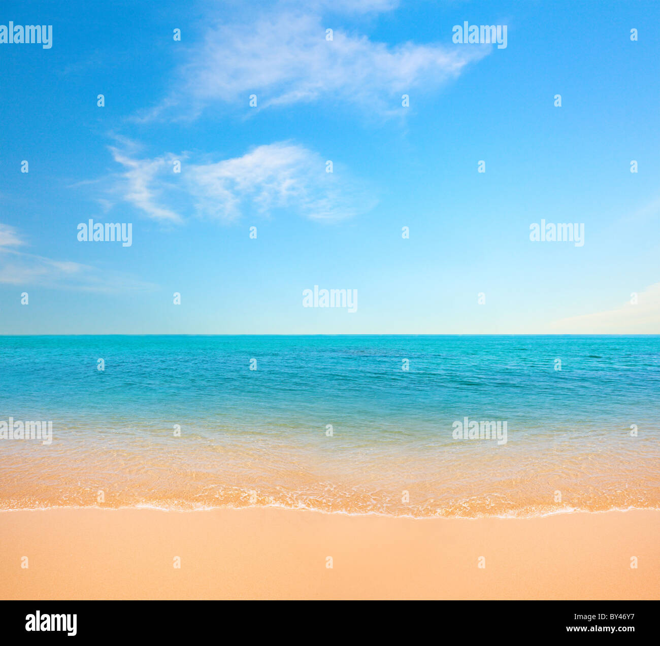 Beach and sea Stock Photo - Alamy