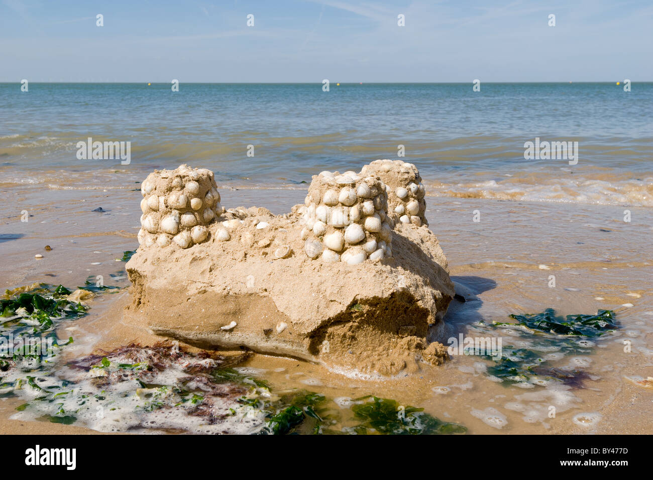 Minnis Bay calm sea incoming tide gently washes away the fun memories ...