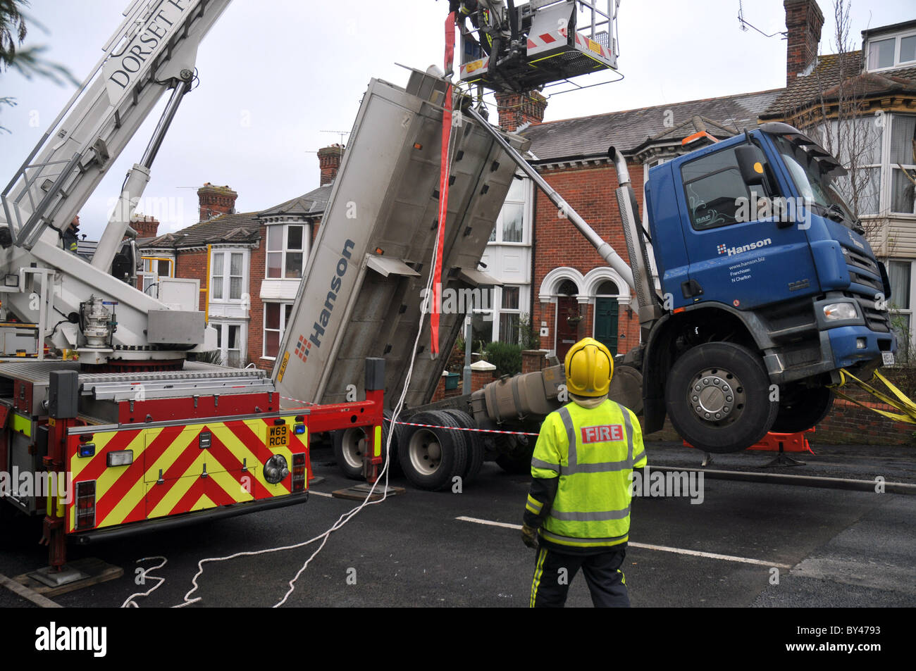 Flipped truck hi-res stock photography and images - Alamy
