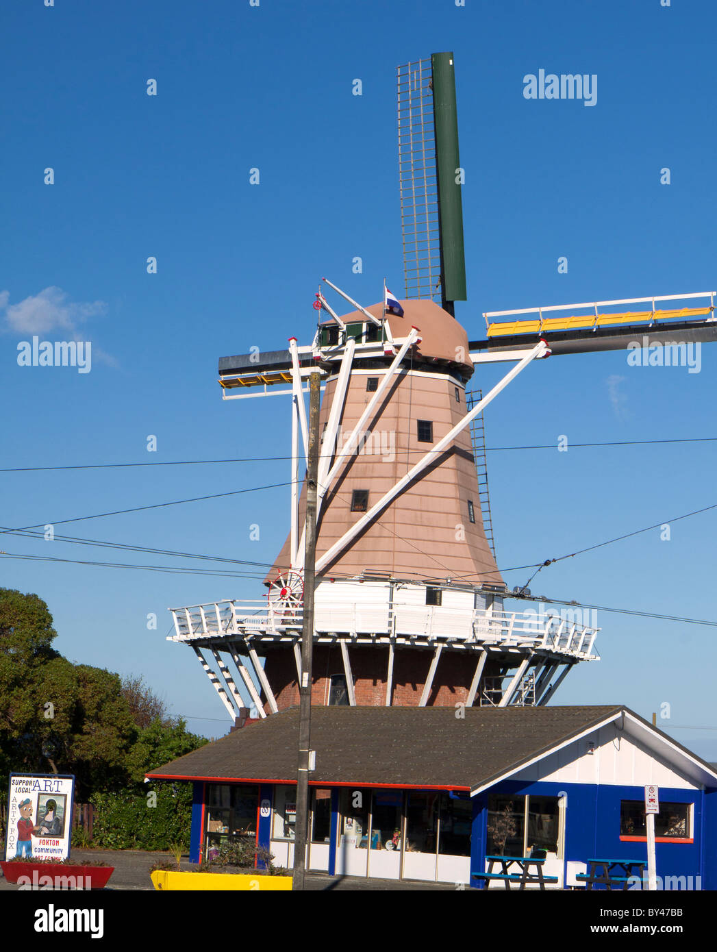 Foxton windmill new zealand hi-res stock photography and images - Alamy