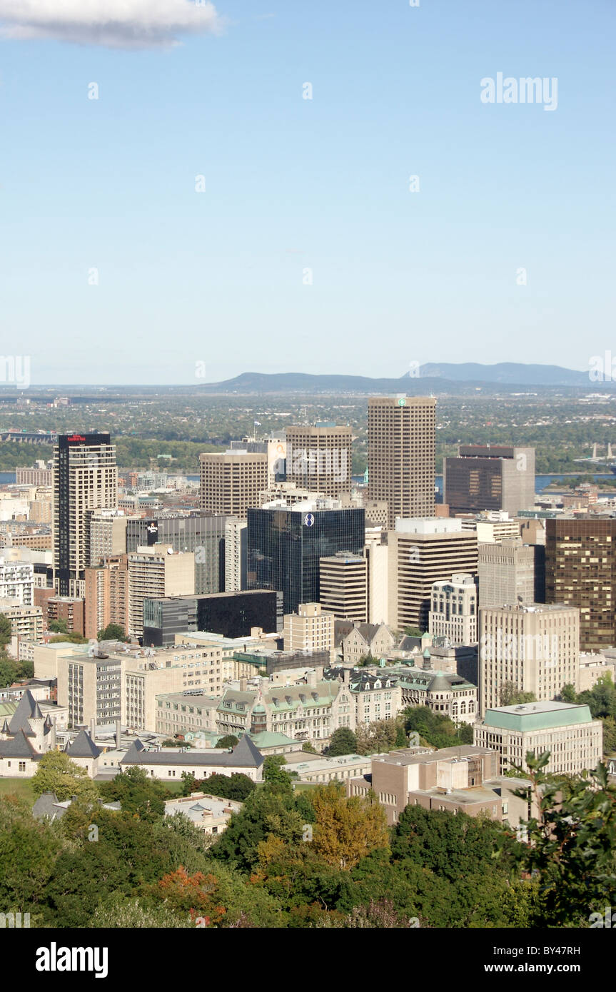 View downtown montreal from mount hi-res stock photography and images ...