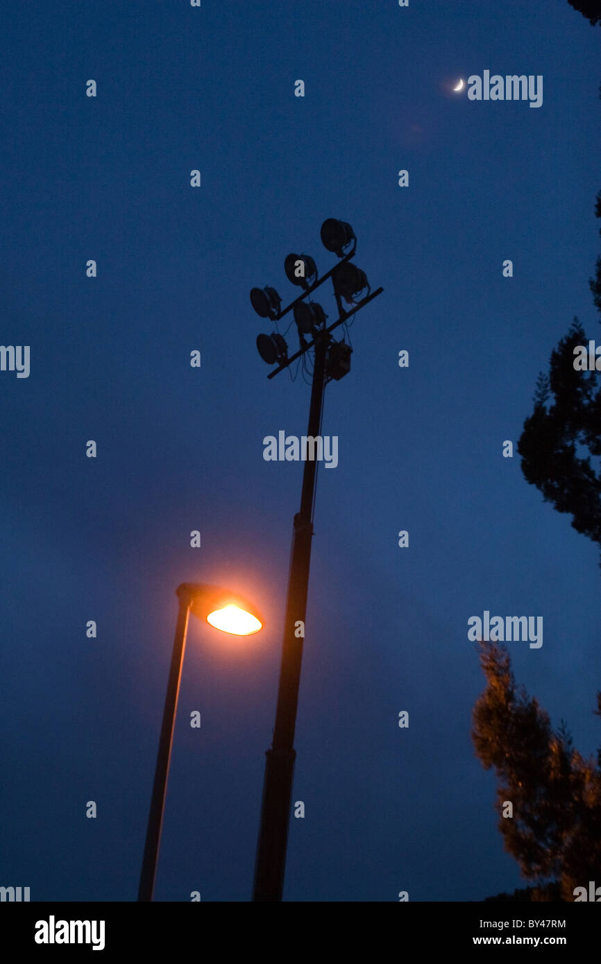 street lamp night city light Stock Photo - Alamy