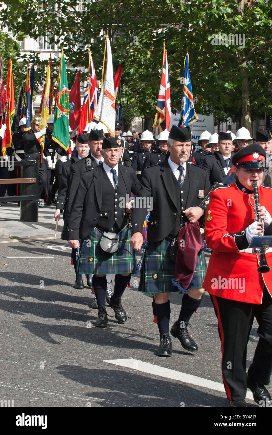 Scottish Firefighters march from Smithfield EC1 at National ...
