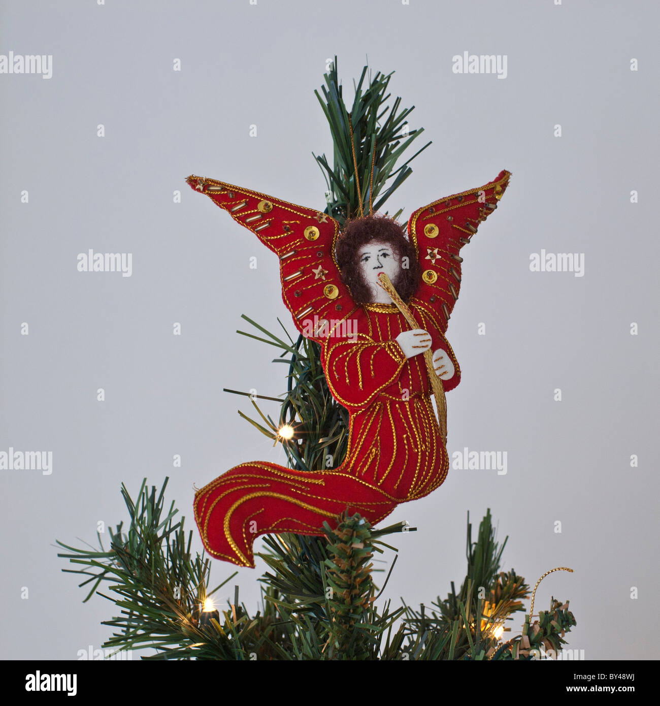 Angel on top of christmas tree hi-res stock photography and images - Alamy