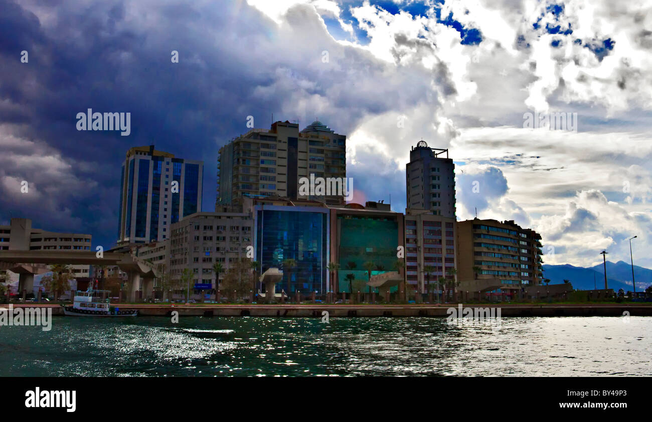 TURKEY IZMIR CITY PORT HARBOR Stock Photo - Alamy