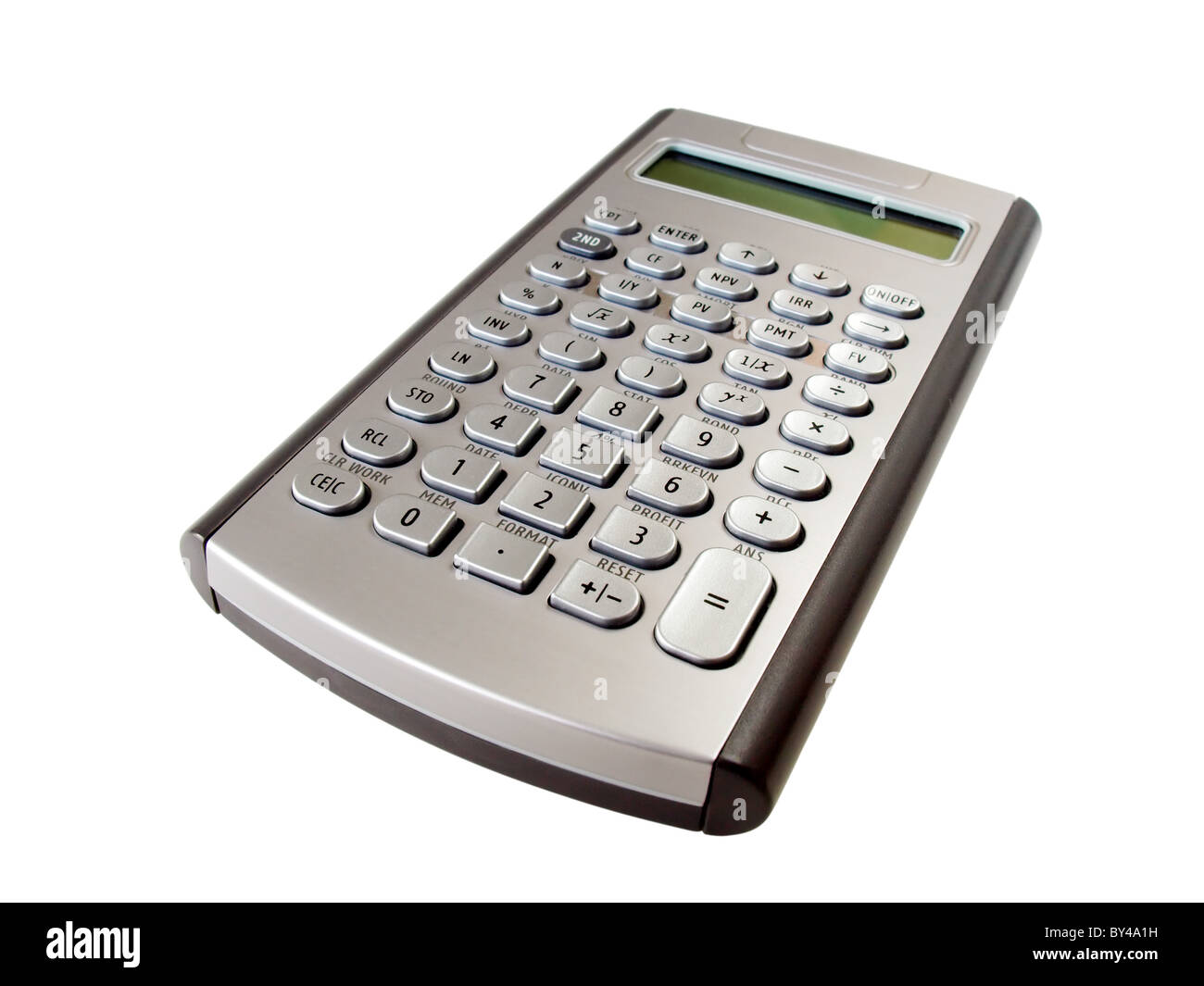 Calculator calculating silver hi-res stock photography and images - Alamy