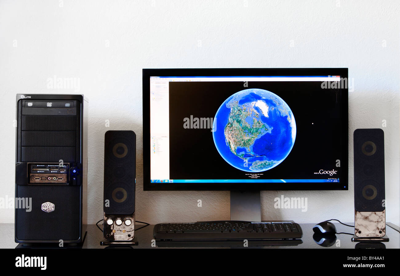 Google earth computer pc hi-res stock photography and images - Alamy
