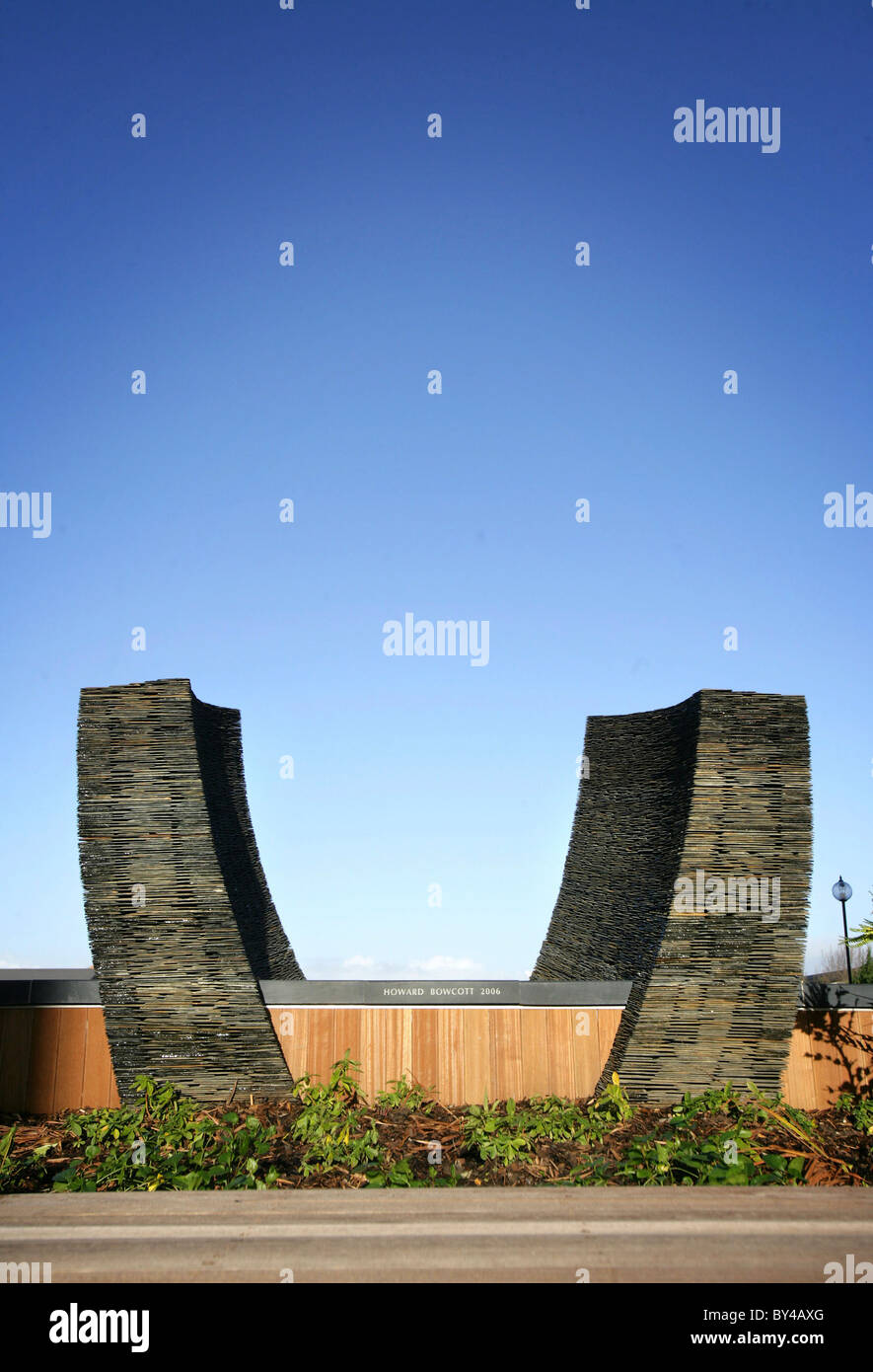 The Water Quarter Fountains, Cardiff Stock Photo - Alamy