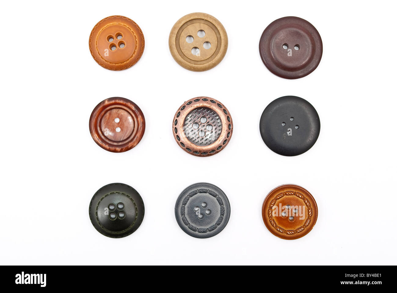 Buttons fasteners Cut Out Stock Images & Pictures - Alamy