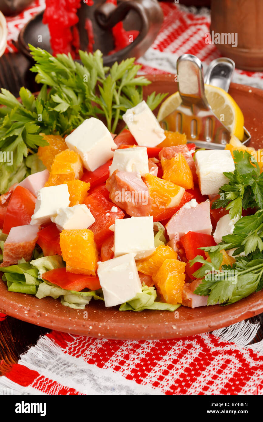 salad with feta Stock Photo - Alamy