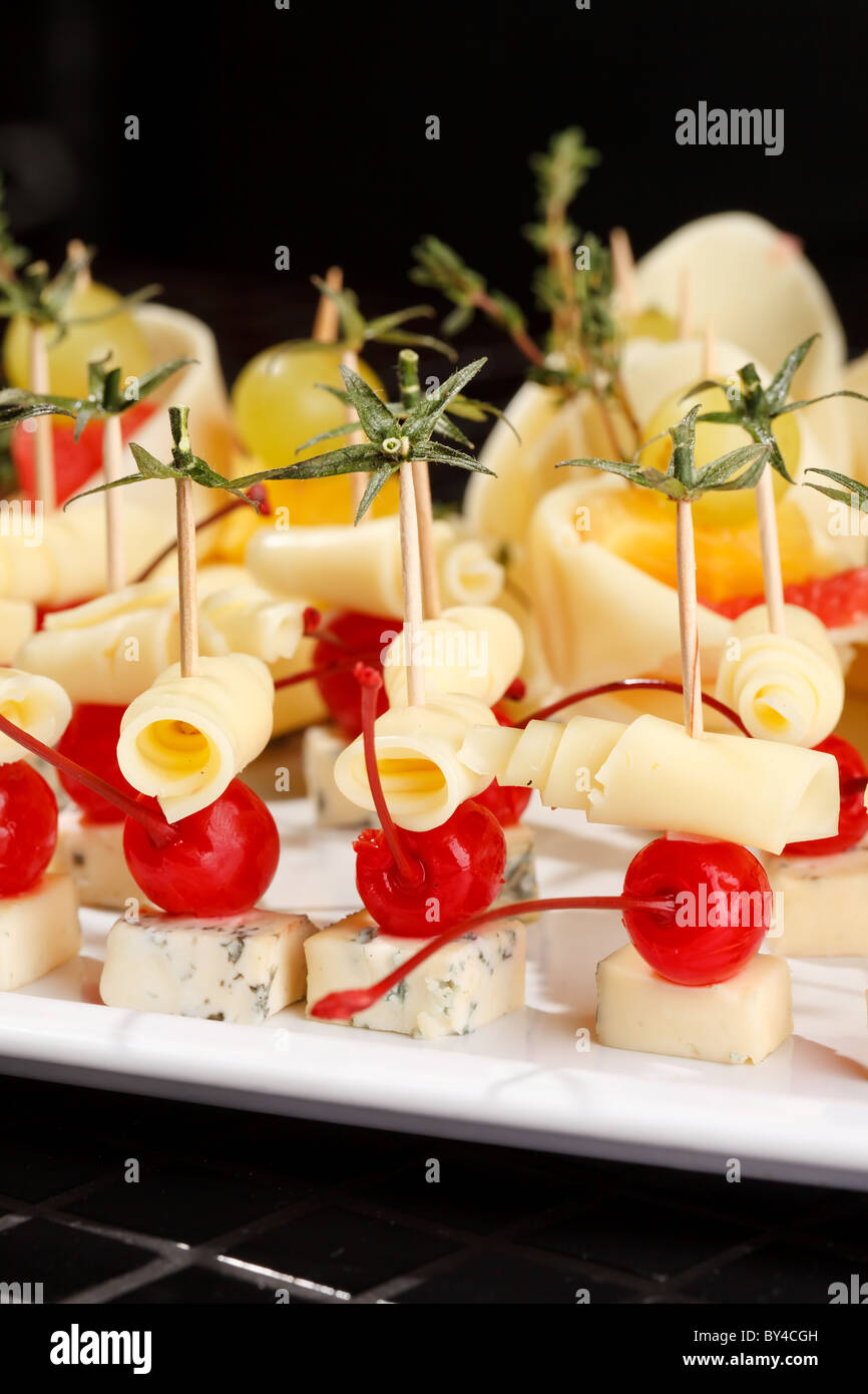 canape on the plate Stock Photo - Alamy