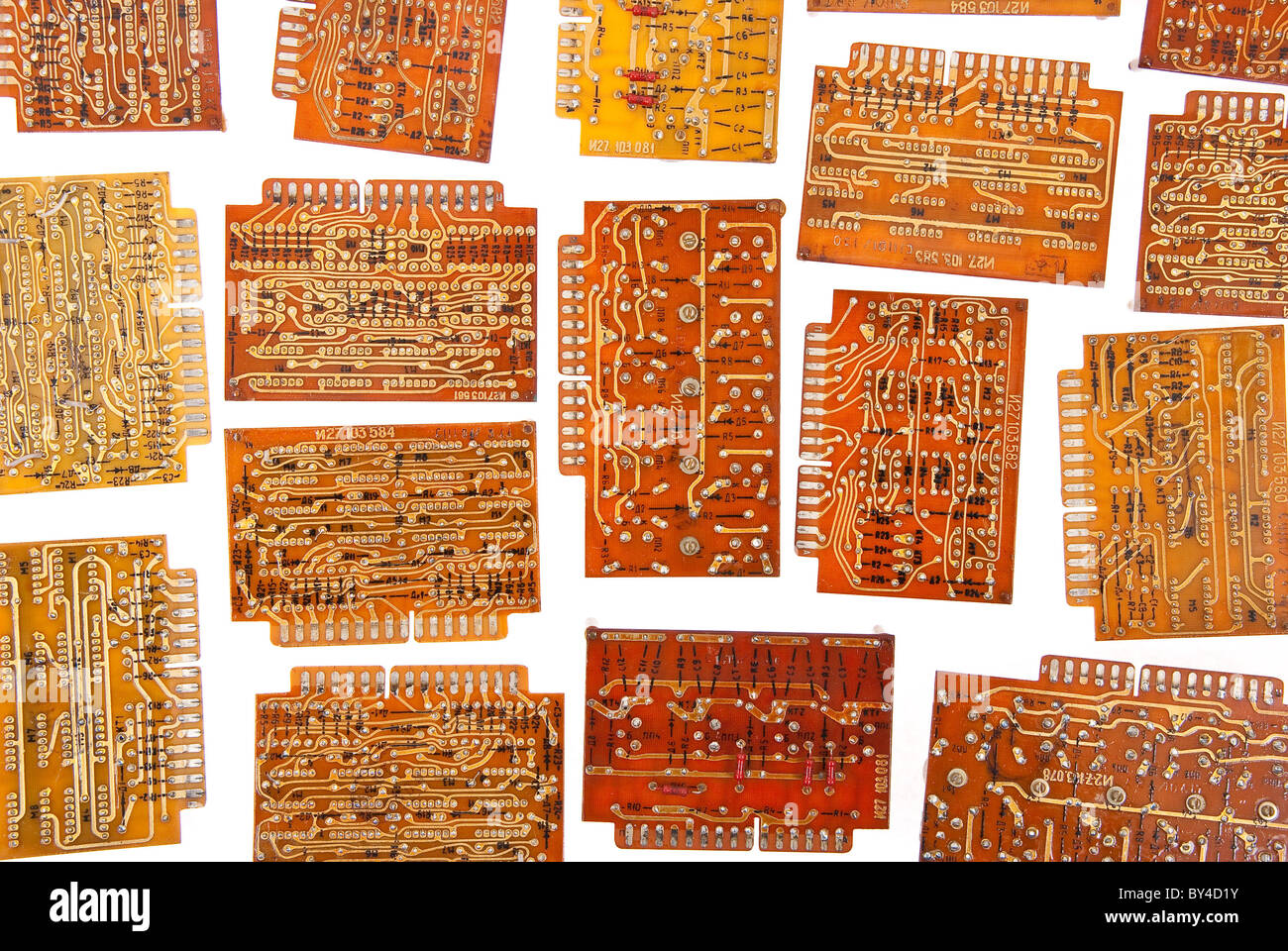 Electronic circuit plates Stock Photo - Alamy