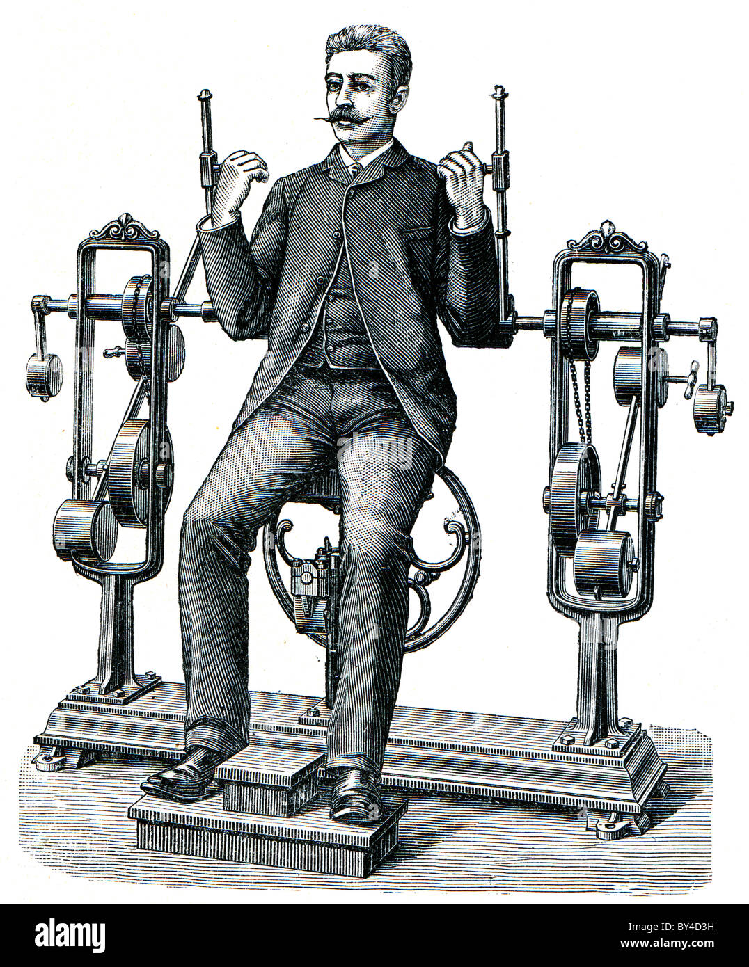 Muscular man gym training forearms hi-res stock photography and images ...