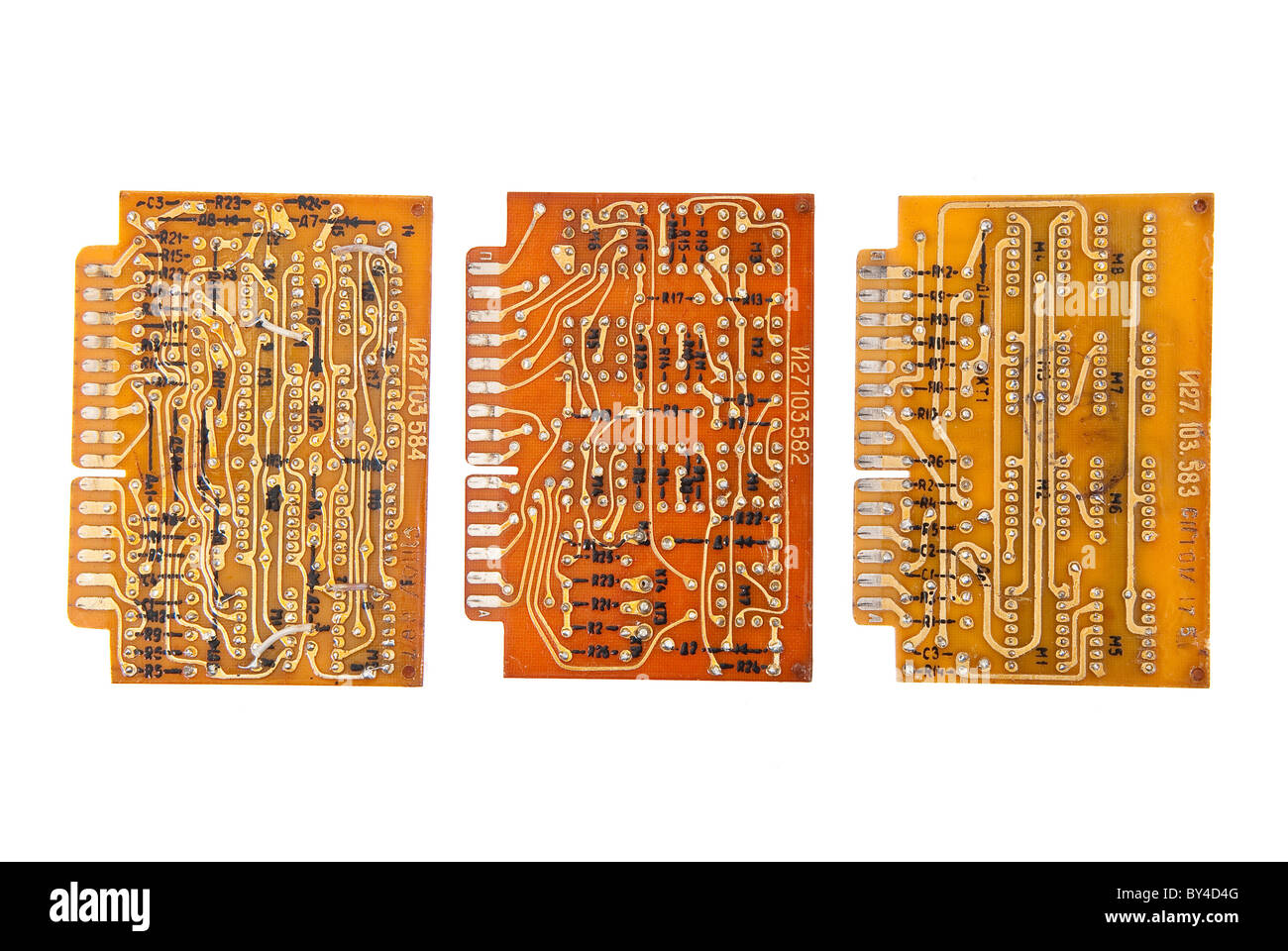 Electronic circuit plates Stock Photo - Alamy