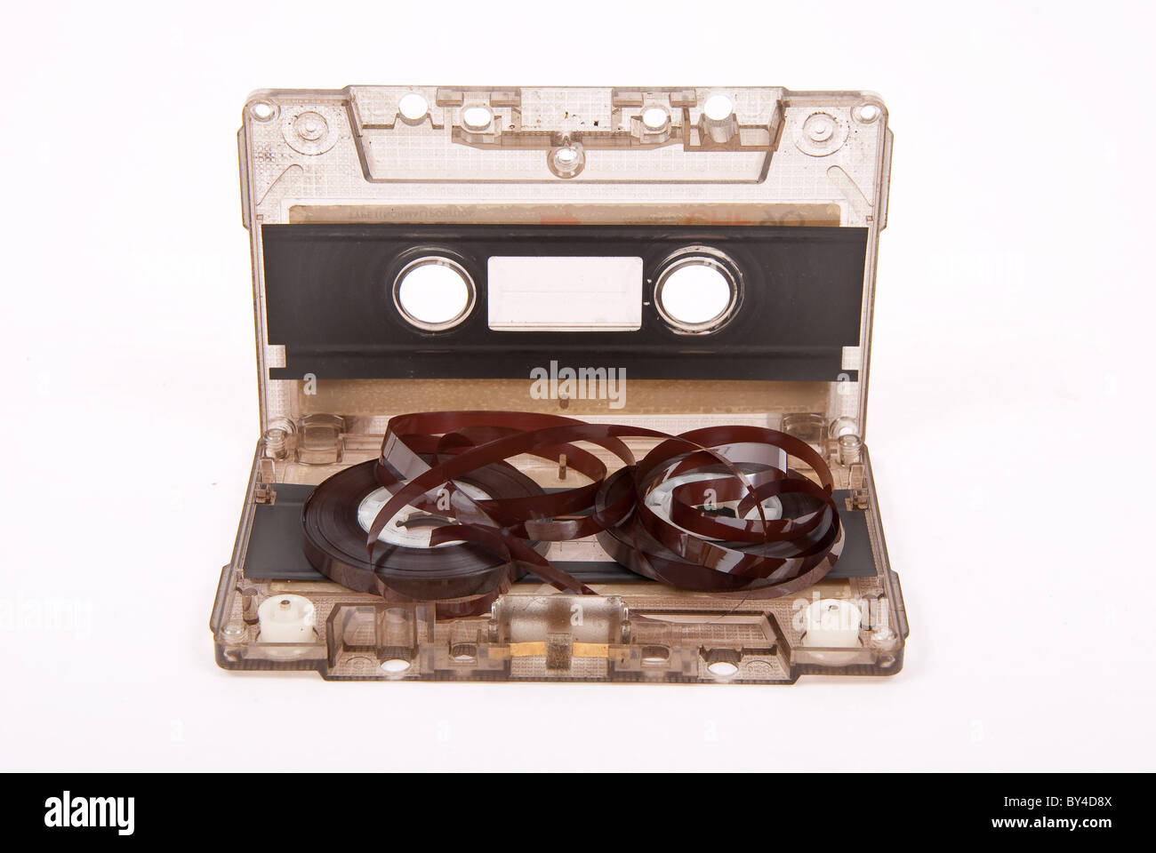 Broken audio cassette Stock Photo - Alamy