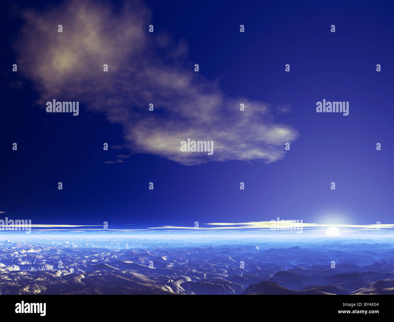 Rock formation and sun Stock Photo - Alamy