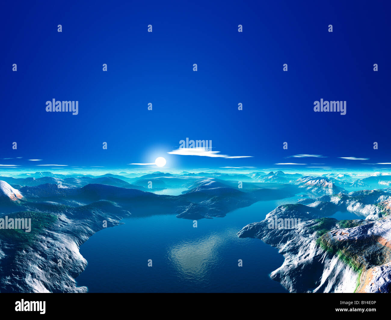 Rock formation and sun Stock Photo - Alamy