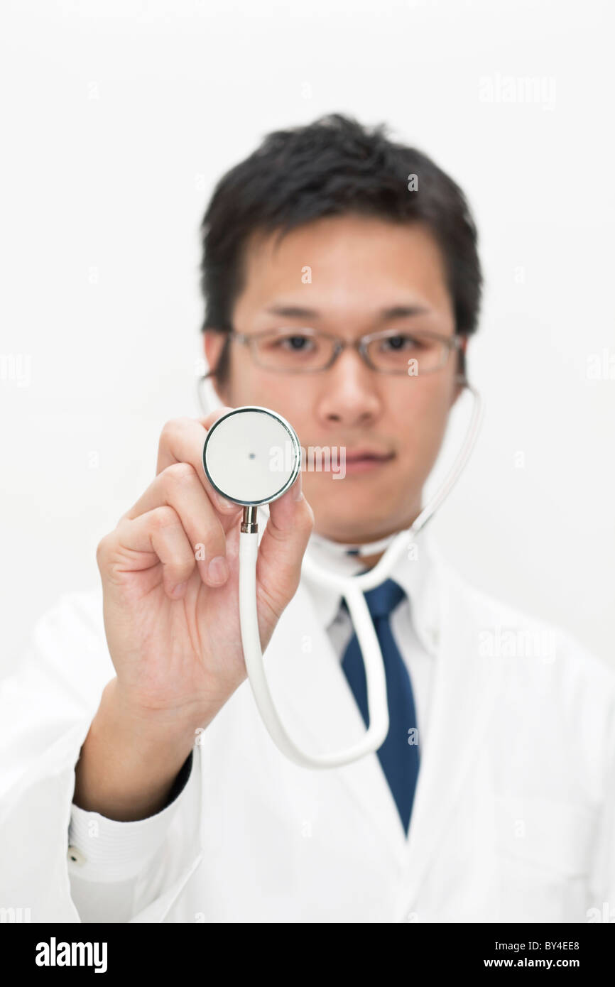 Doctor with stethoscope Stock Photo - Alamy